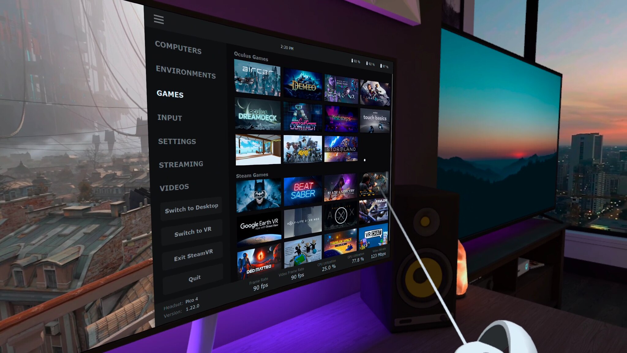 PICO Store Virtual Desktop